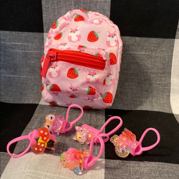 Accessories | New Hamster Strawberry Backpack Keychain With With 5 ...